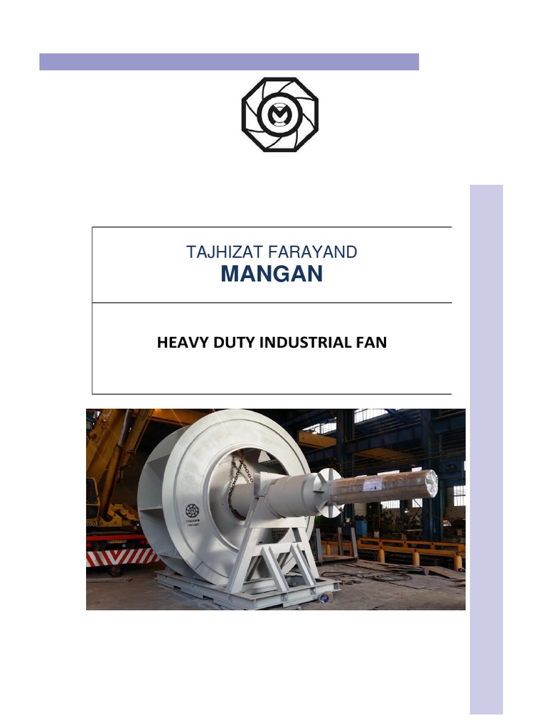 Heavy Duty Industrial Fan Specifications | PDF | Tungsten | Materials