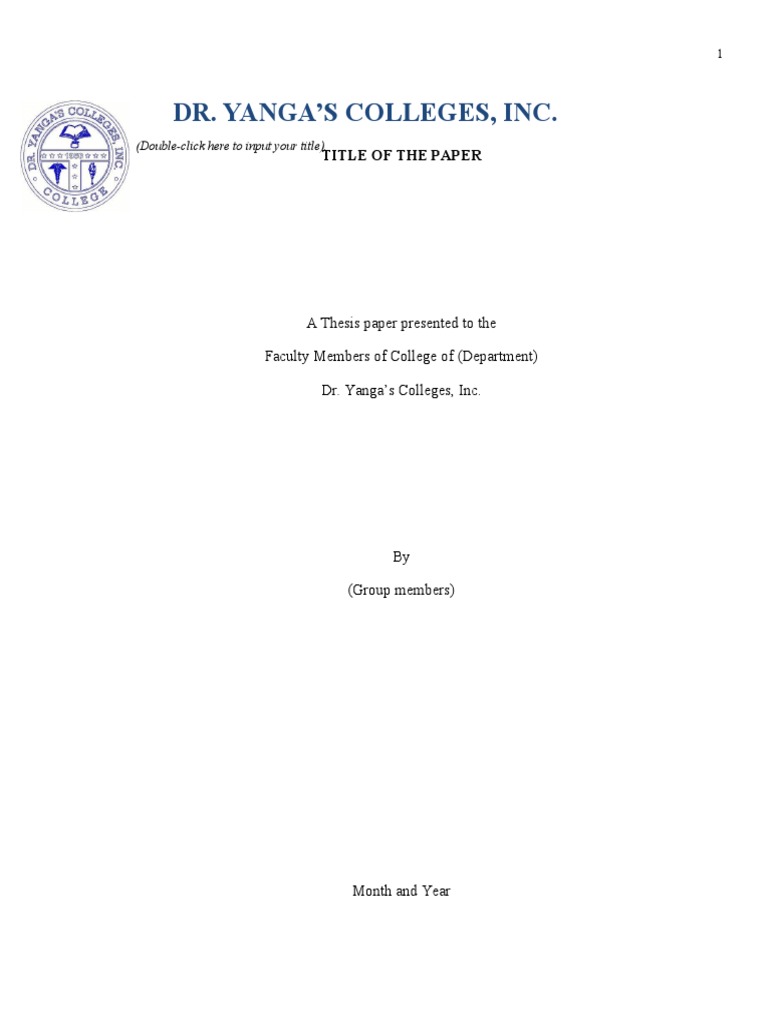 Thesis Structure Guide for Students | PDF | Science | Methodology