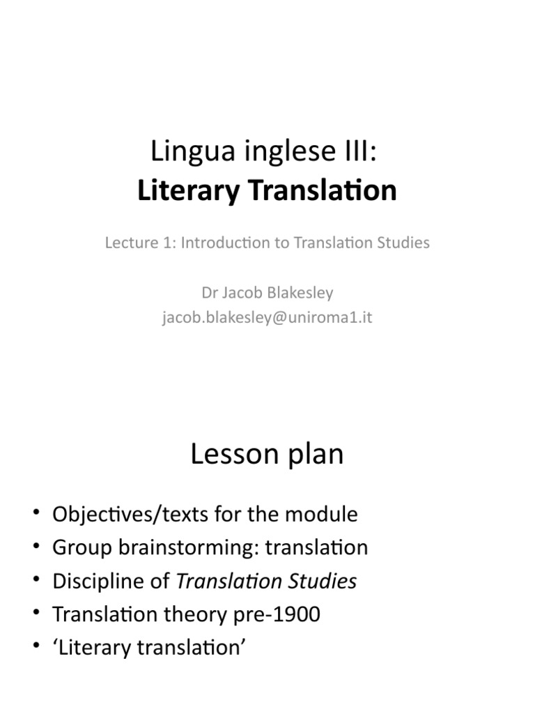 Understanding Literary Translation: An Introduction to Key Concepts and ...