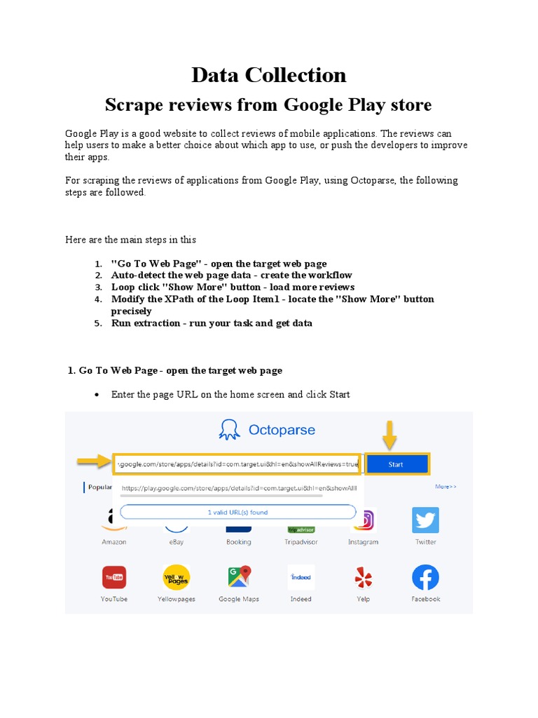 Data Collection Using Octoparse | PDF