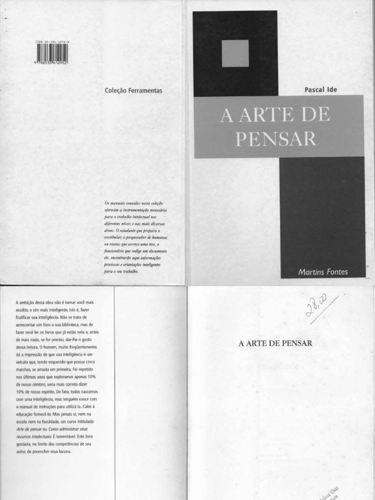 23 Pascal Ide - A Arte de Pensar | PDF