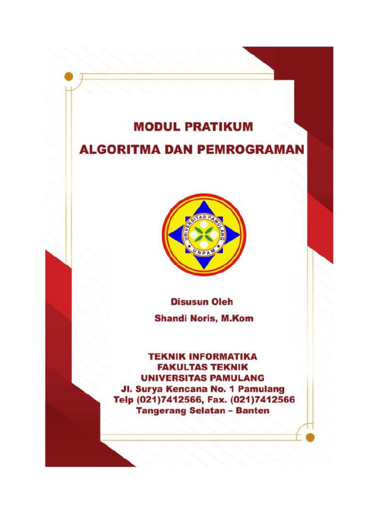 Modul Praktikum Algoritma Dan Pemrograman | PDF