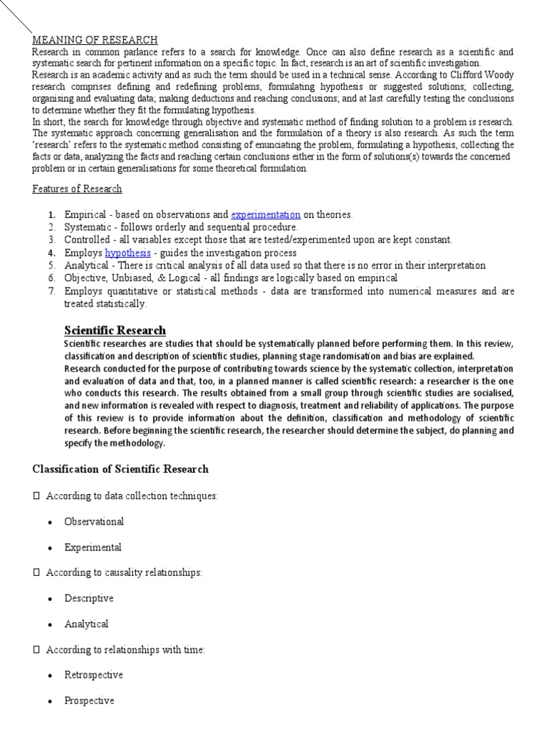RESEARCH | PDF | Dependent And Independent Variables | Scientific Method