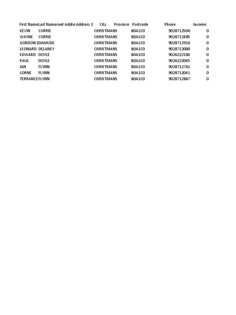 Sample Canada | PDF