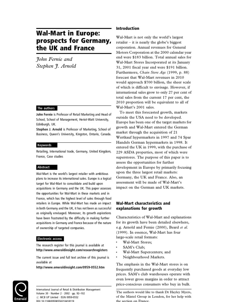Walmart | PDF | Walmart | Retail