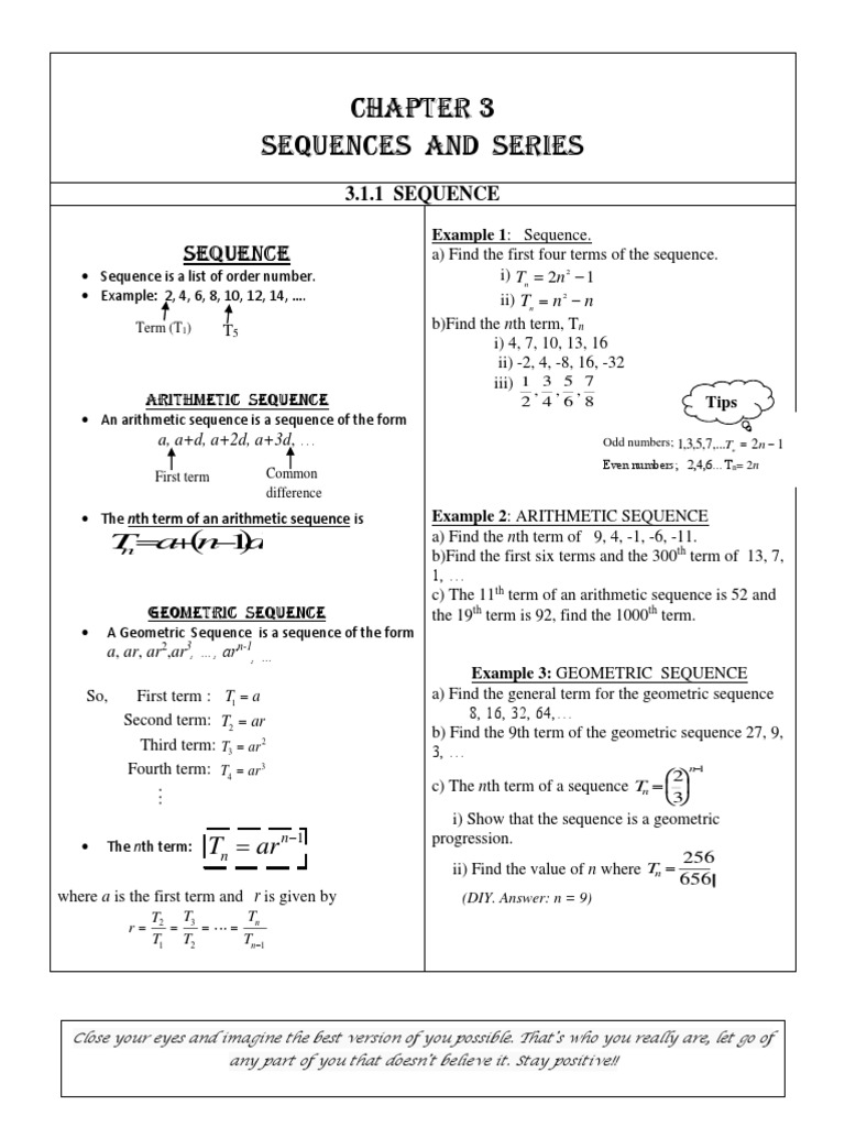 Sequences and Series: Sequence | PDF | Numbers | Abstract Algebra