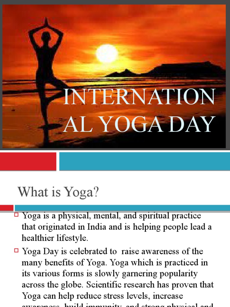 Origins of International Yoga Day | PDF | Yoga | Personal Development