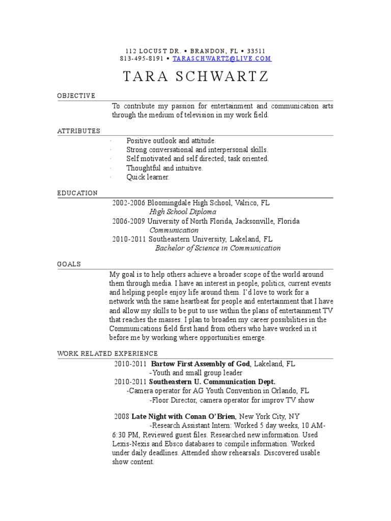 TAS Resume 2011 | PDF