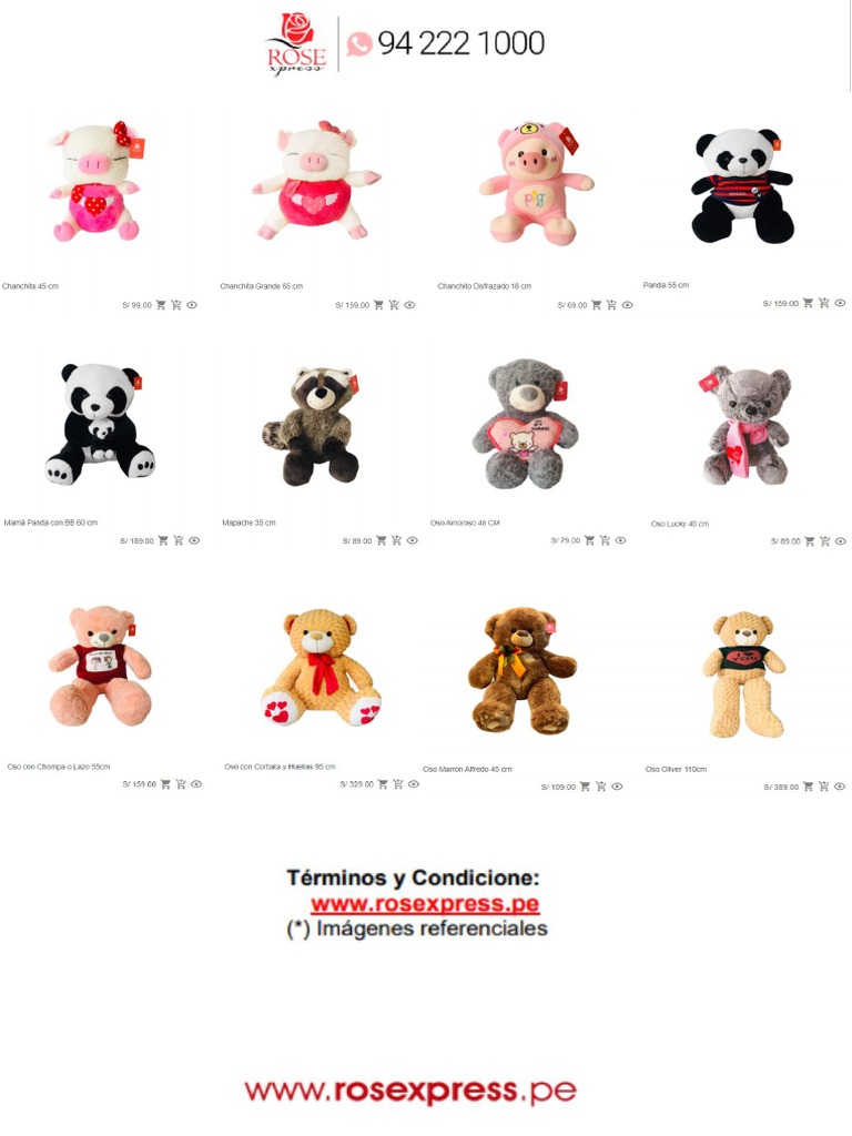 Catálogo de Peluches | PDF