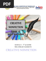 HUMSS-CNF Quarter 1, MODULE 2 - The Literary Elements | PDF | Poetry ...