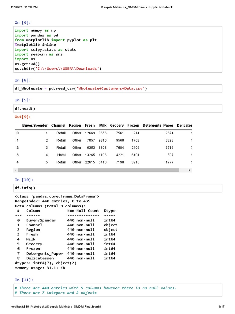 SMDM Final - Jupyter Notebook | PDF | P Value | Integer (Computer Science)