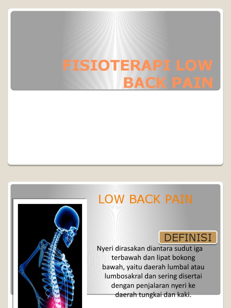 Dokumen - Tech Fisioterapi-Lbp | PDF