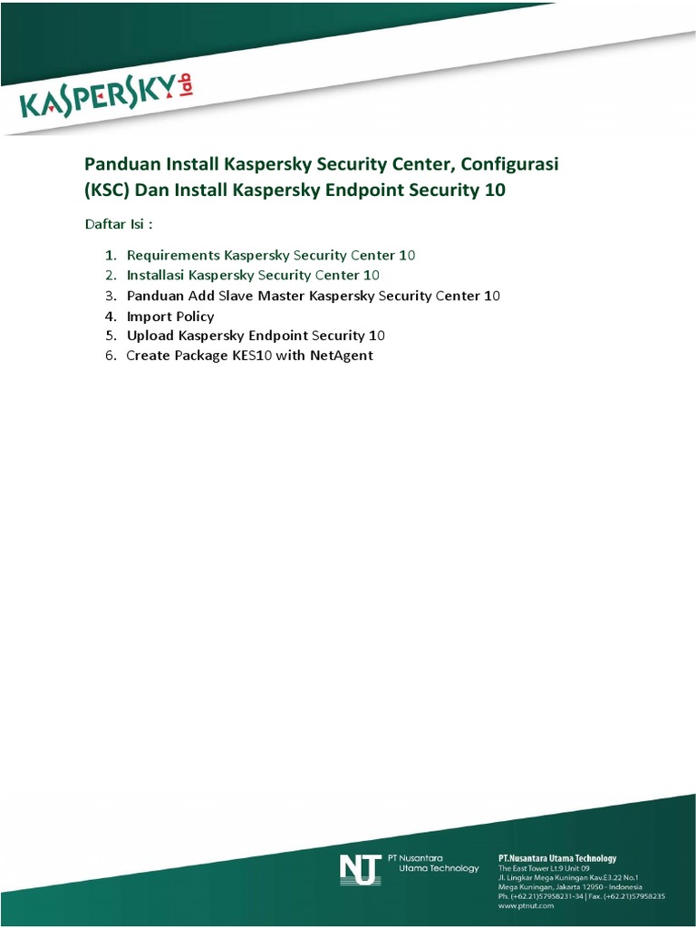 Panduan Instal Kaspersky Security Center | PDF | Hyper V | 64 Bit Computing