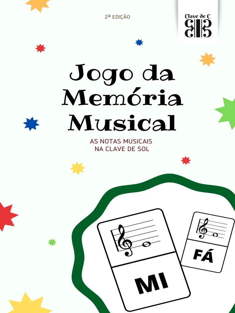 Jogo da Memória: Notas na Clave de Sol | PDF
