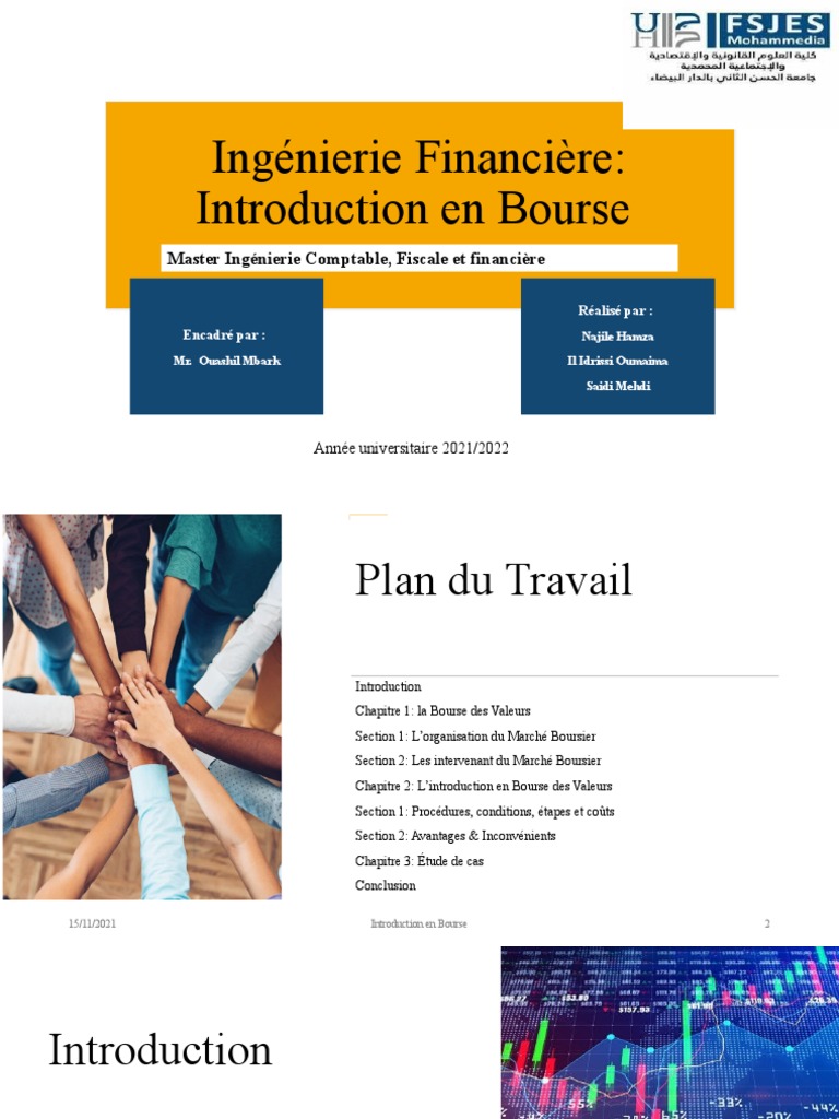 Conditions d'Introduction en Bourse | PDF | Bourse des valeurs | Marché ...