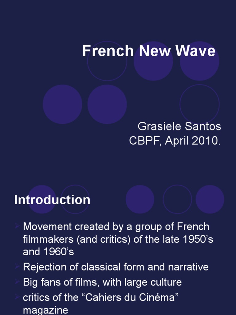 French New Wave: Grasiele Santos CBPF, April 2010 | PDF