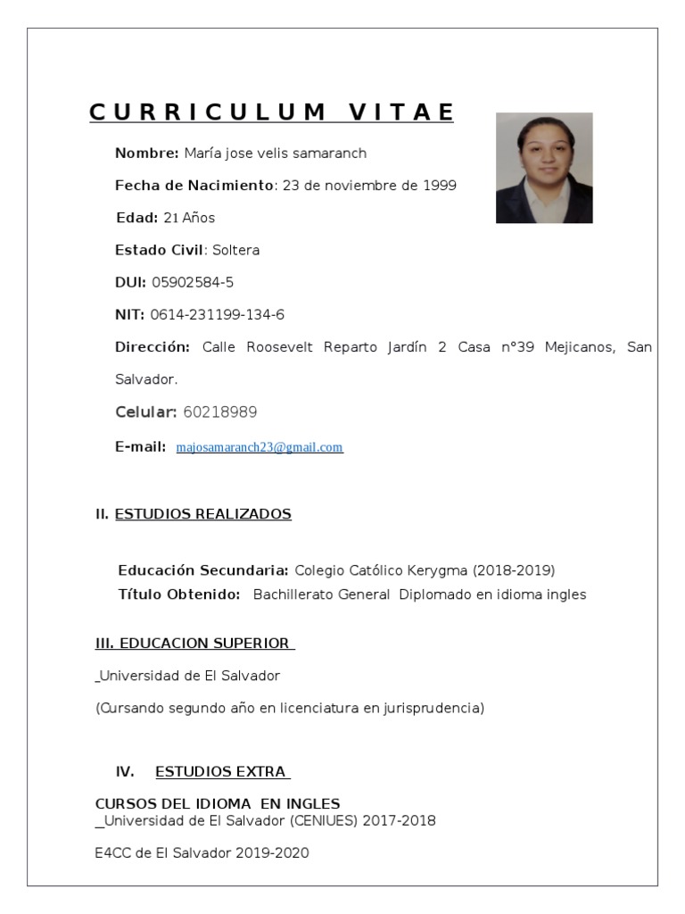 CV - Maria Jose Velis-1 | PDF | Política | Ciencias sociales