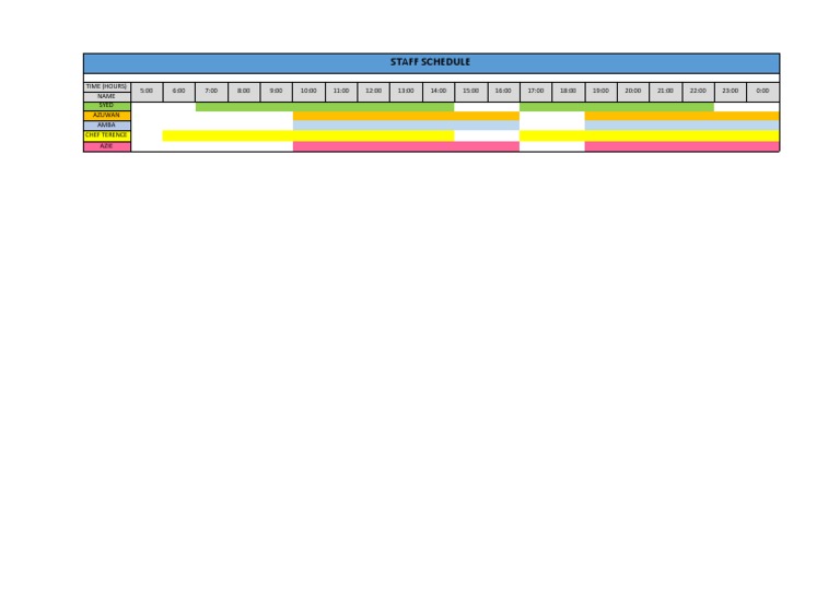 Staff Schedule (29112021 - 05122021) | PDF