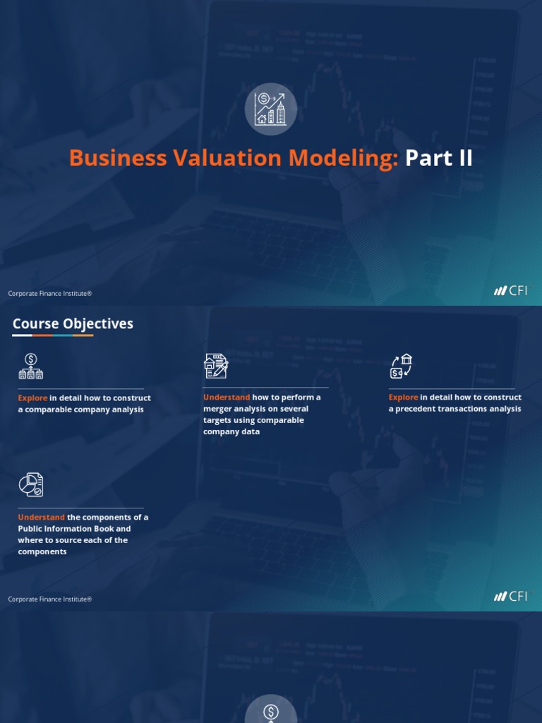 Business Valuation Modeling:: Corporate Finance Institute® | Download Free PDF | Mergers And ...