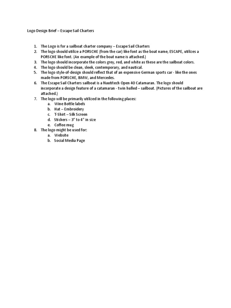 Logo Design Brief | PDF