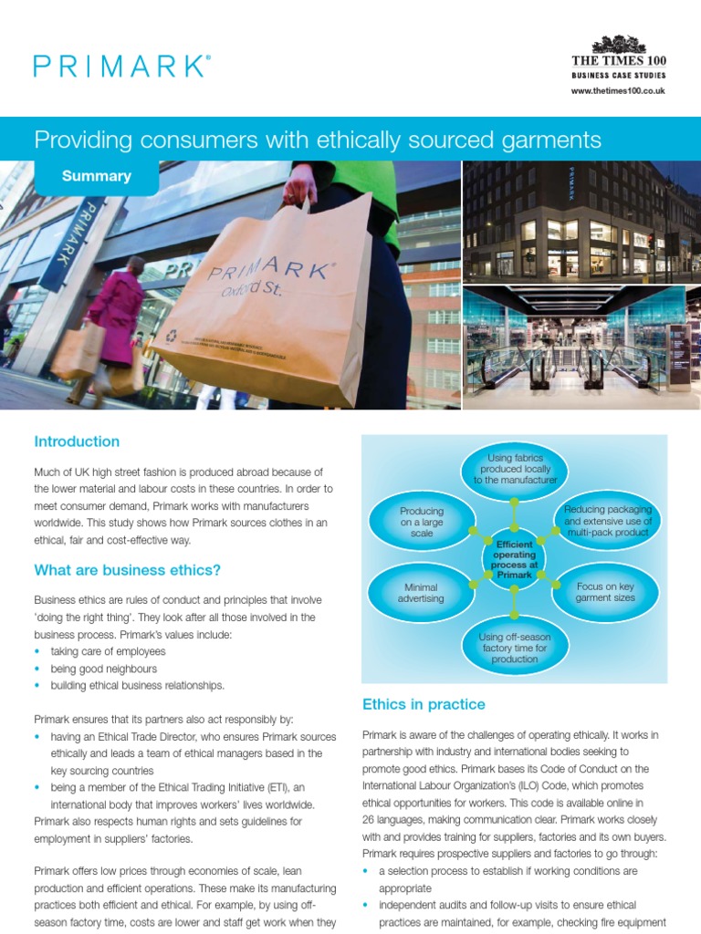 Primark 15 Summary | PDF | Corporate Social Responsibility | Business ...