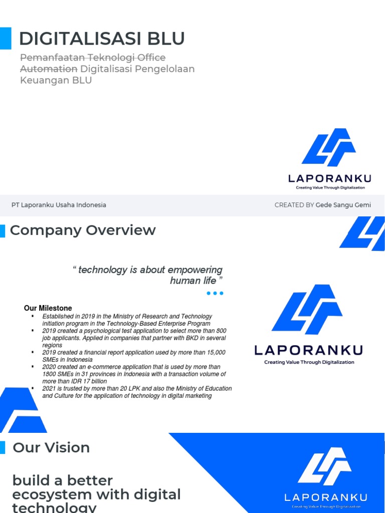Digitalisasi BLU | PDF | Business | Computing