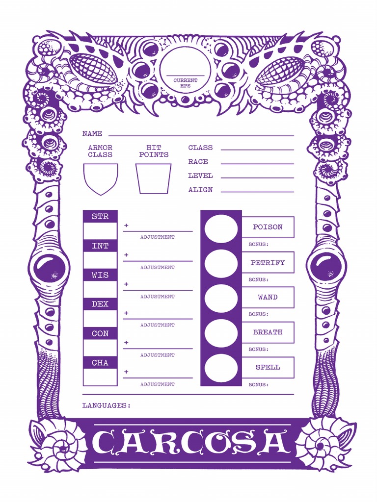 Carcosa Sheet Color | PDF