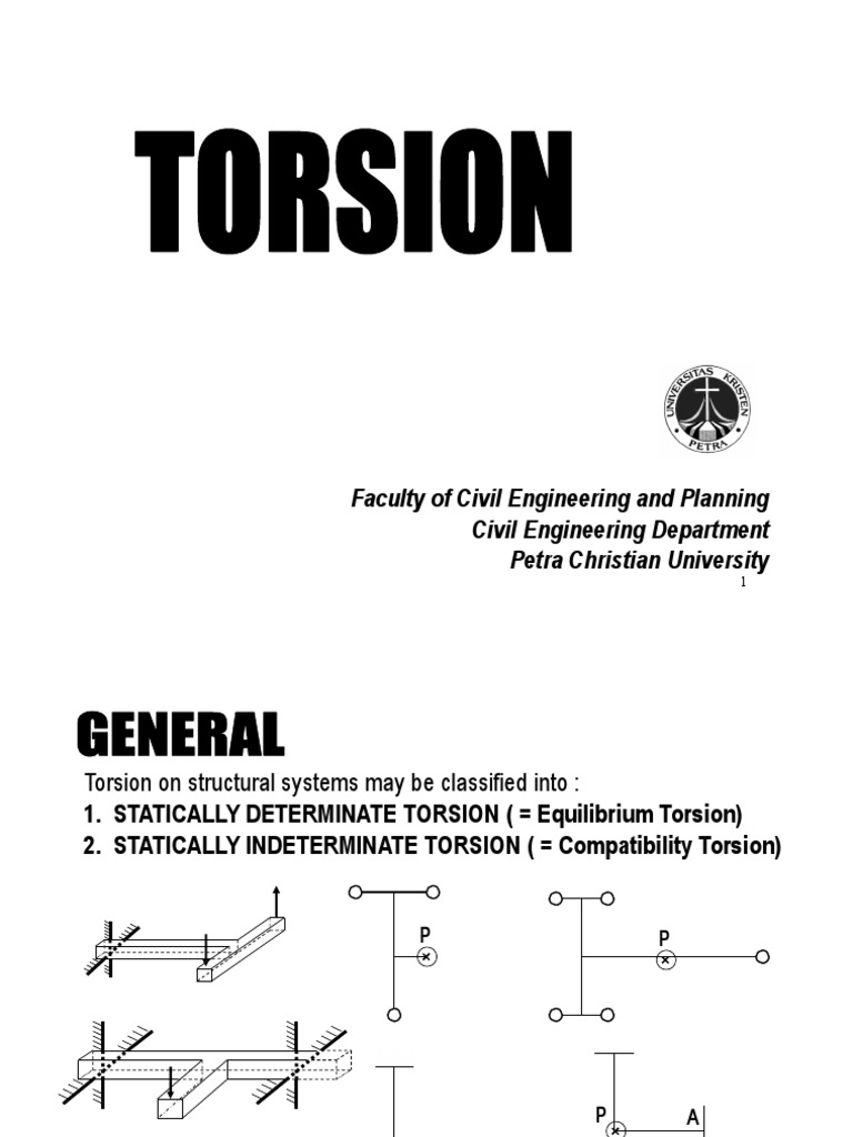Design Considerations for Torsion in Reinforced Concrete Structures ...