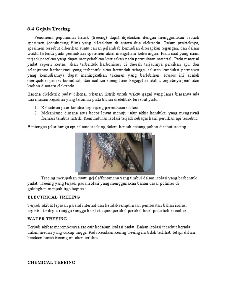 Jenis-jenis Treeing pada Isolasi Padat | PDF