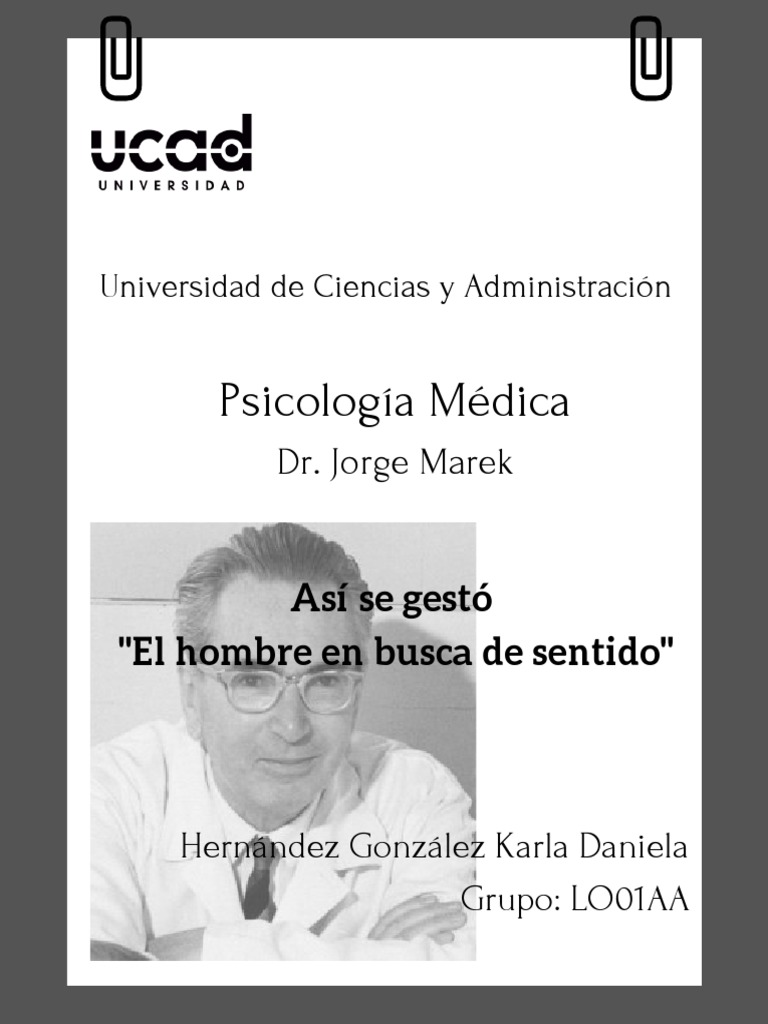 Así Se Gestó El Hombre en Busca de Sentido | PDF