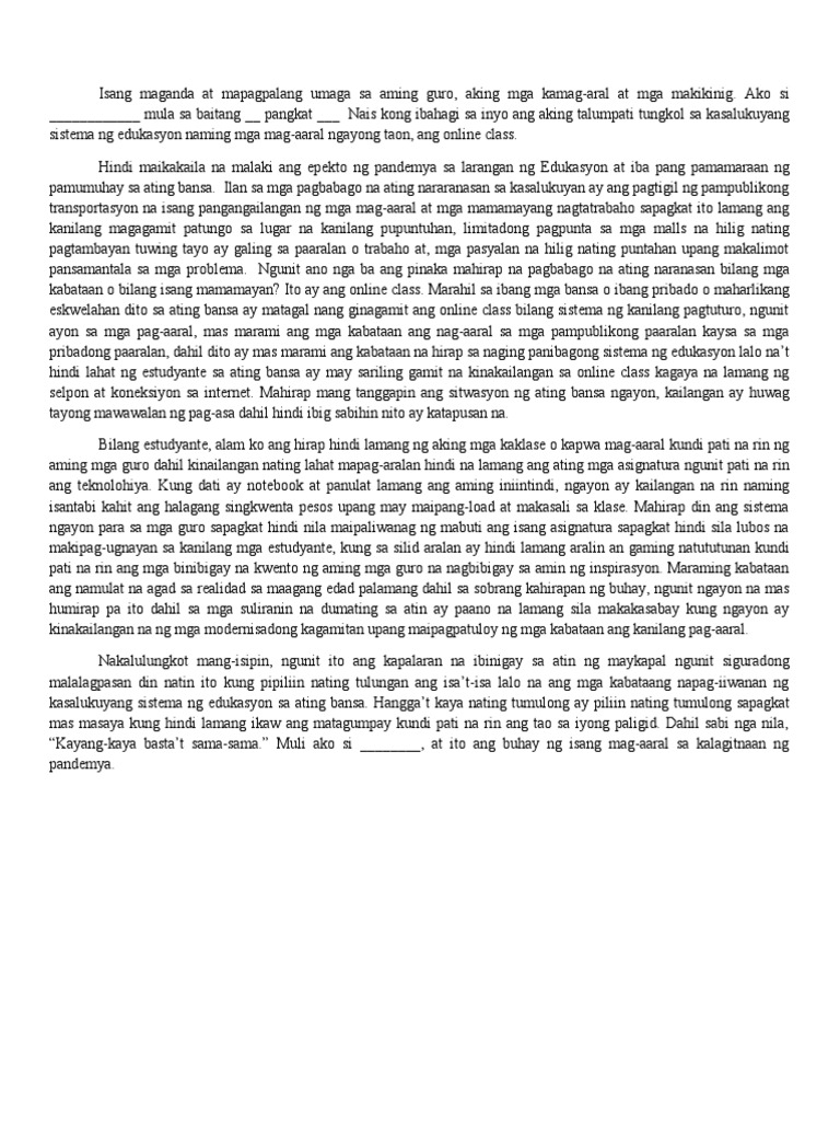Talumpati | PDF