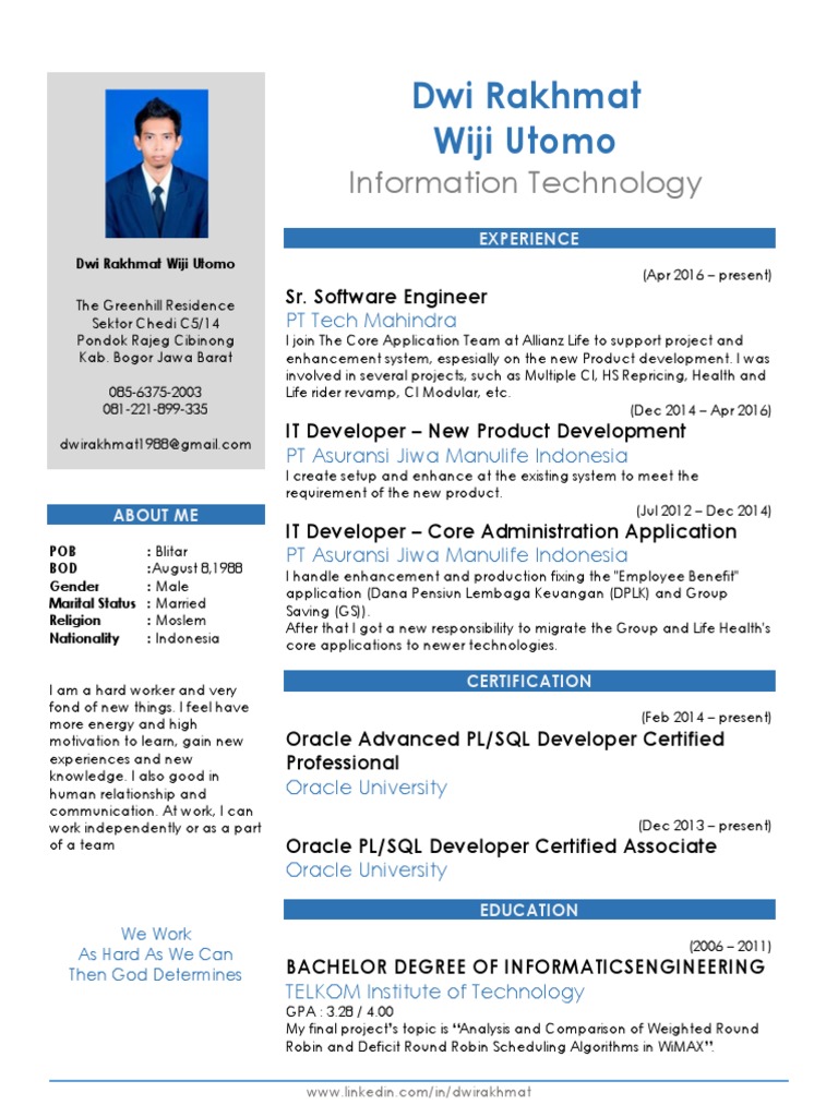 Expert Oracle Pl Sql Developer With 8 Years Of Experience In Insurance And Financial Industries