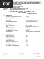 Concrete Mix Design M-40 (RCC) Grade | PDF | Construction Aggregate ...