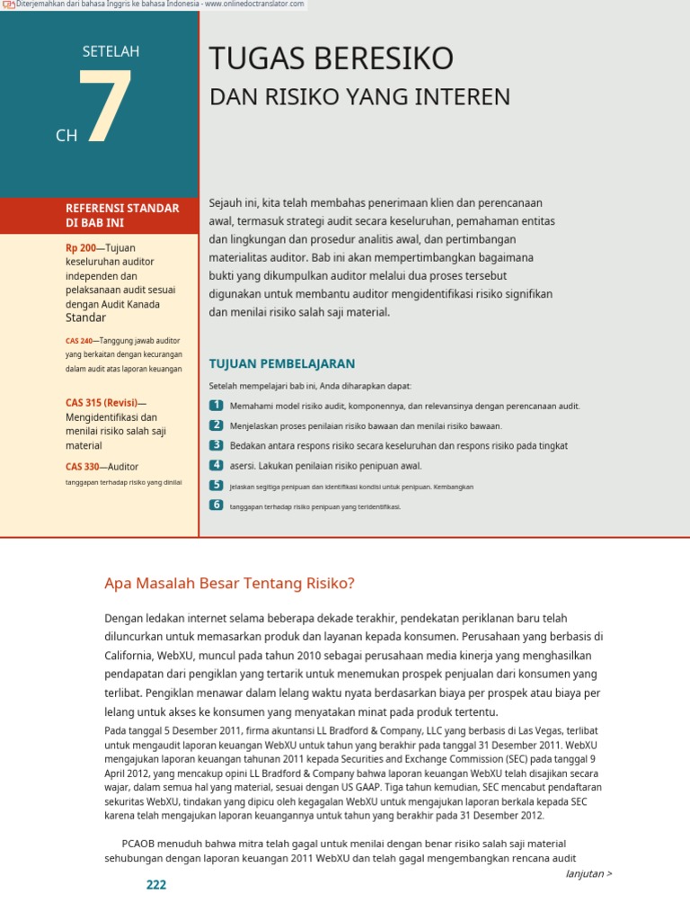 Auditing Split Bab 7 (235-267) - Compressed - En.id | PDF