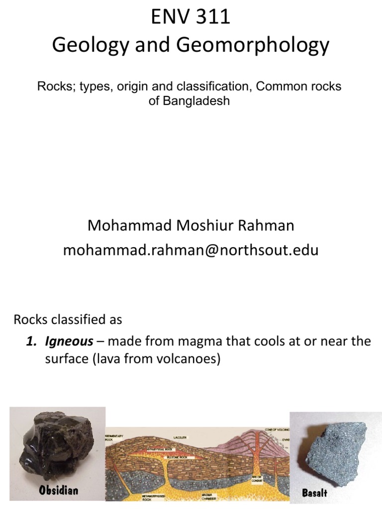 Classification, Composition, and Formation of Common Rock Types Found ...