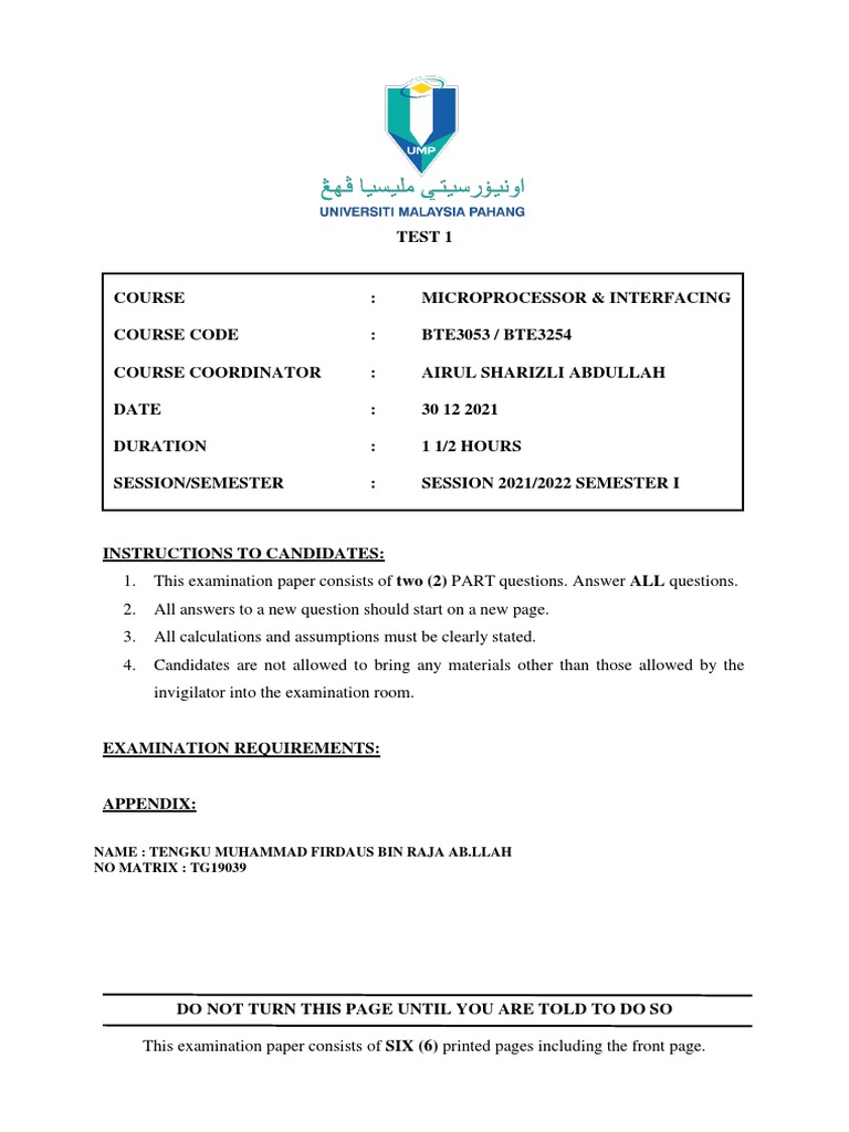 Microprocessor Exam Guide | PDF | Computing | Electrical Engineering