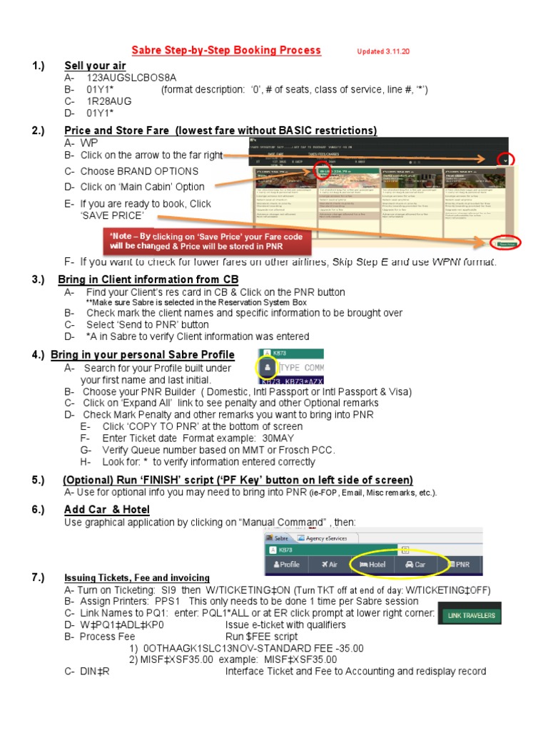 Sabre MMT-Step by Step 2020 | PDF | Computer Science | Software