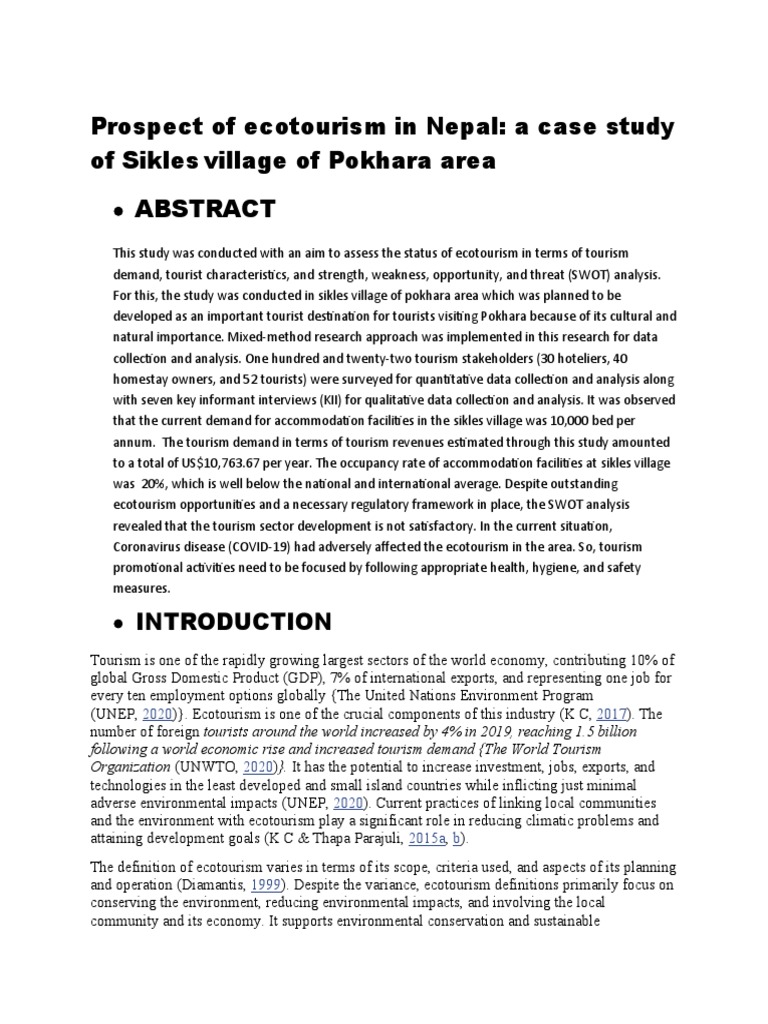 Development of Tourism Destination | PDF | Tourism