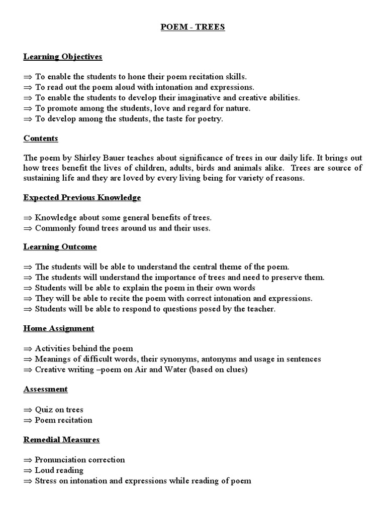 Poetry Skills for Young Learners | PDF