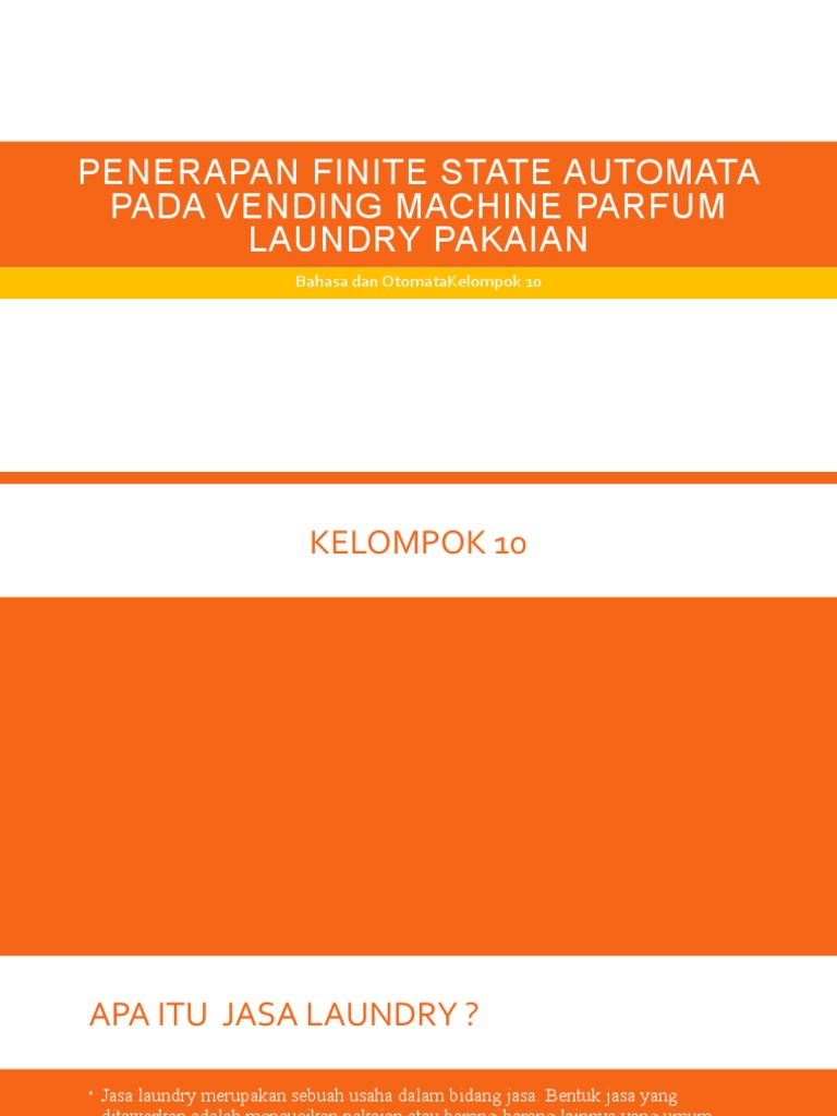 Penerapan Finite State Automata Pada Vending Machine Parfum | PDF