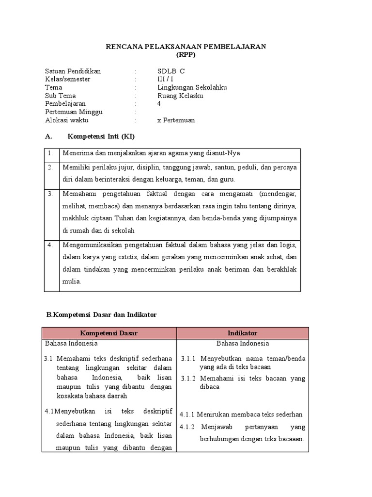 RPP Pembelajaran 4 | PDF | Seni & Disiplin Bahasa