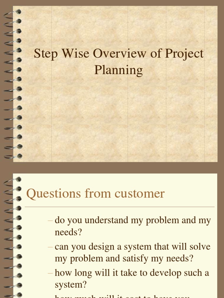 Step Wise Overview of Project Planning | PDF | Project Management ...