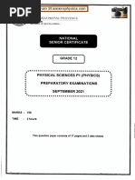 FS Physical Sciences Grade 12 SEP 2023 P1 and Memo | PDF