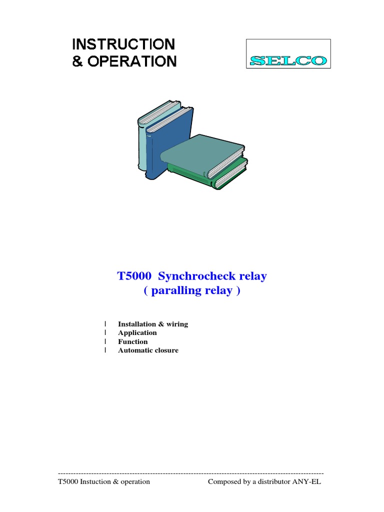 T5000 Manual | PDF | Relay | Phase (Waves)