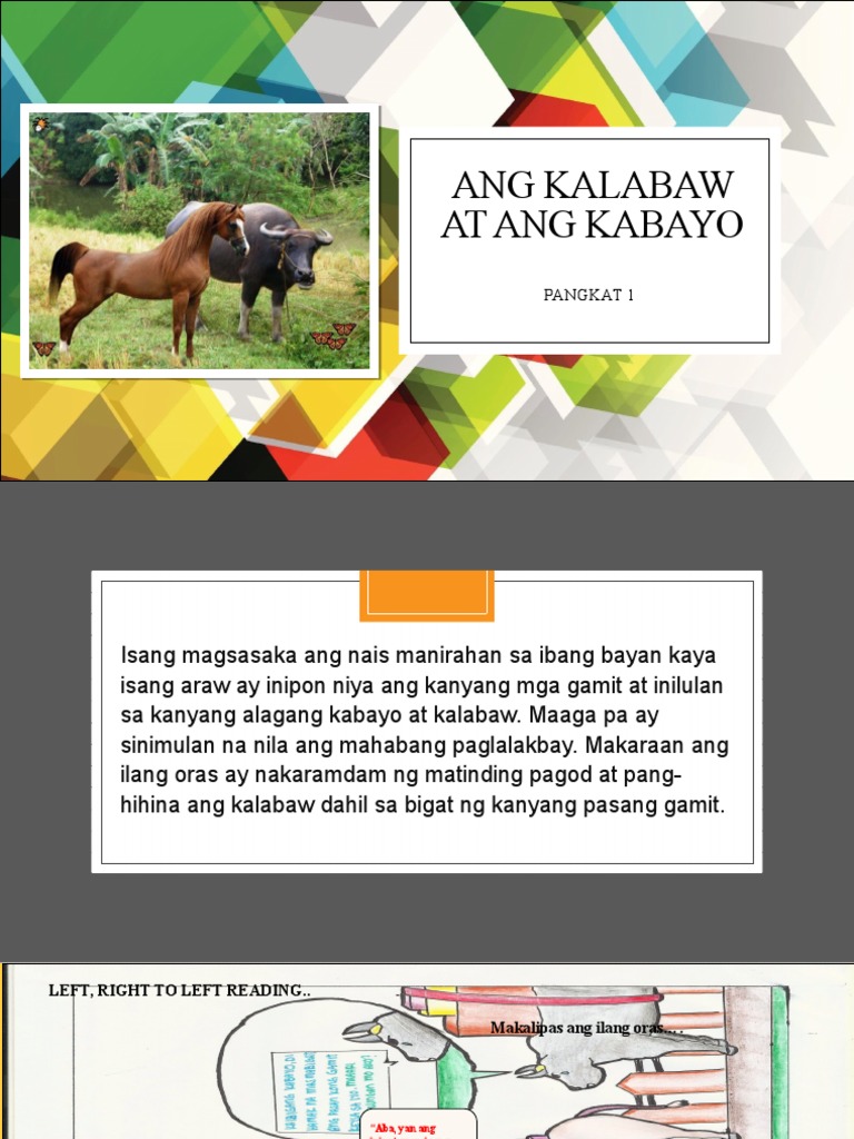 Ang Kalabaw at Ang Kabayo | PDF