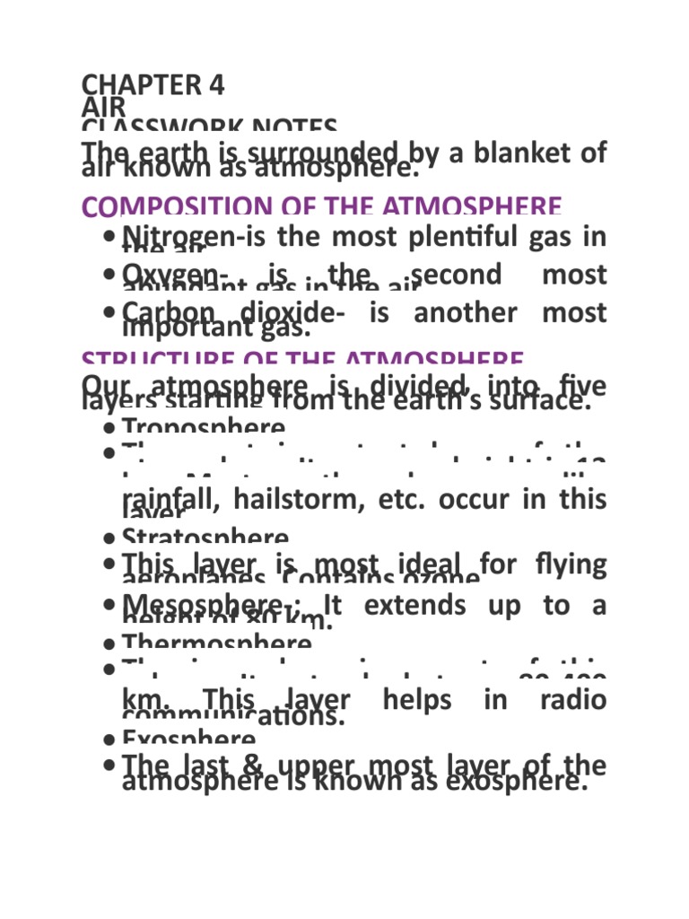 Structure and Composition of Atmosphere | PDF