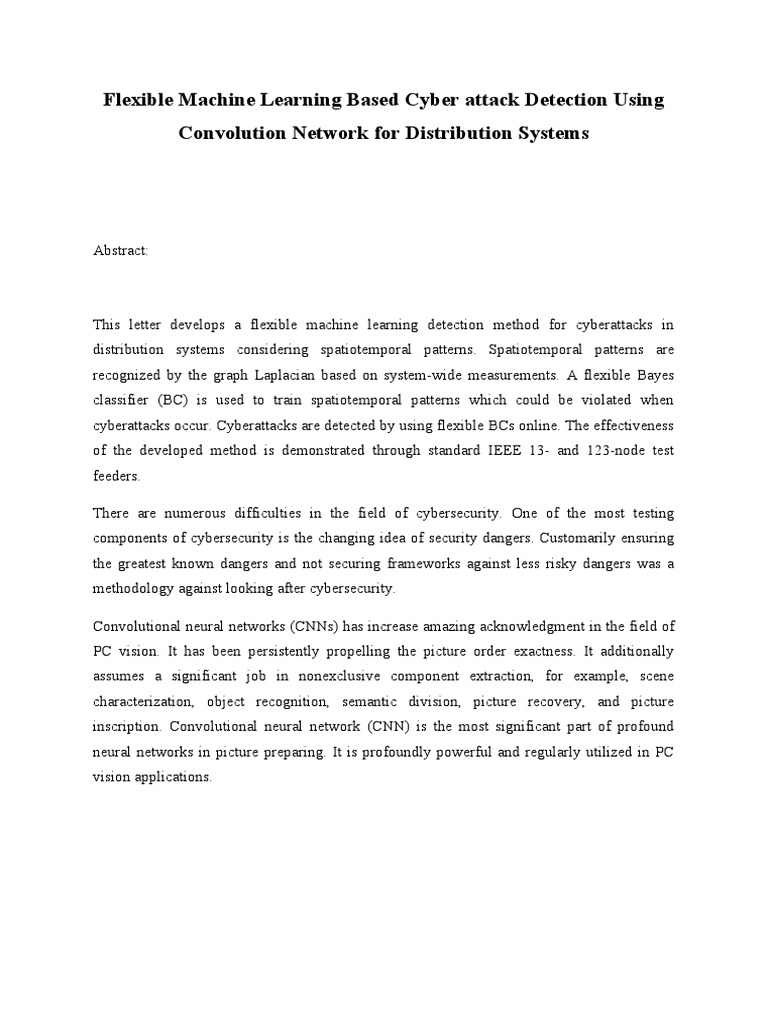 Flexible Machine Learning-Based Cyberattack Detection Using ...