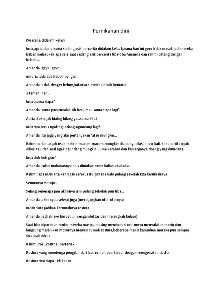 Pernikahan Dini | PDF