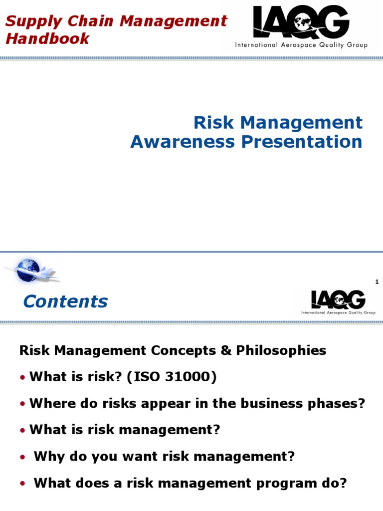 Risk Management Awareness Iaqg | PDF | Risk | Risk Management