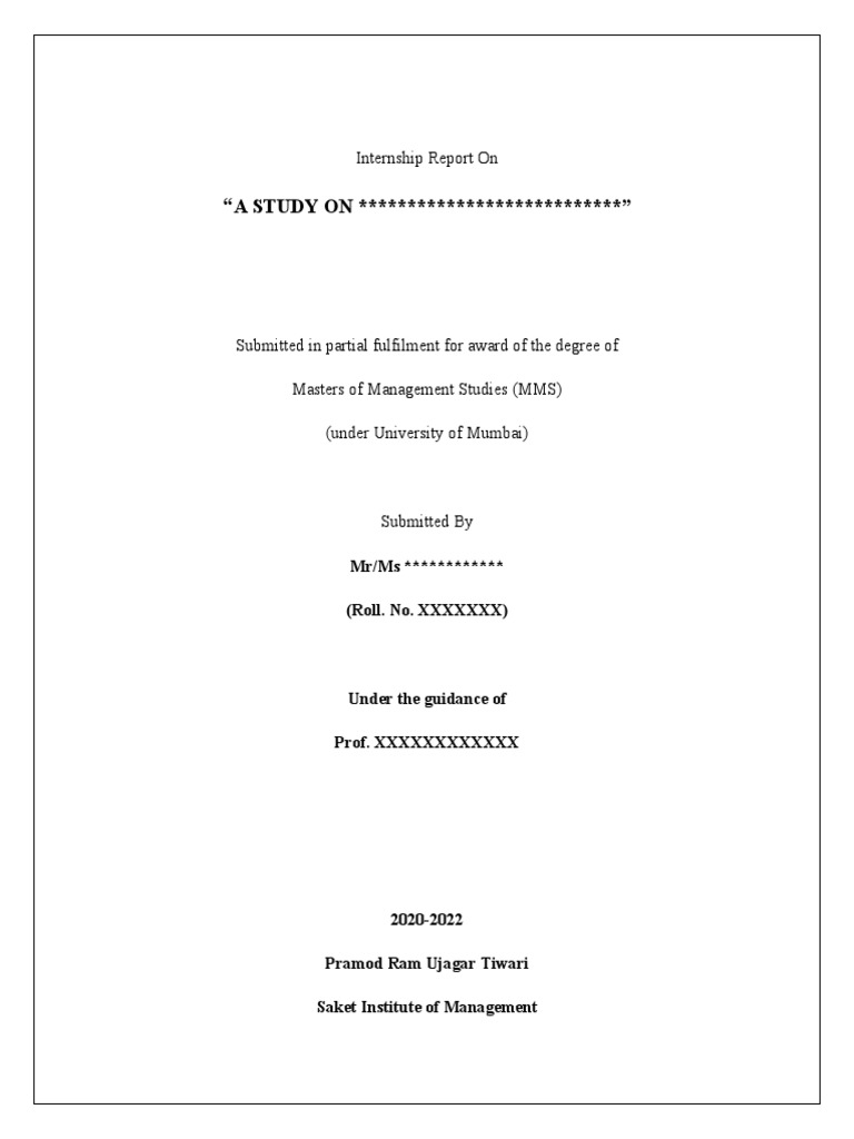 Front Pages of Project | PDF | Academic Degree | Career And Technical ...